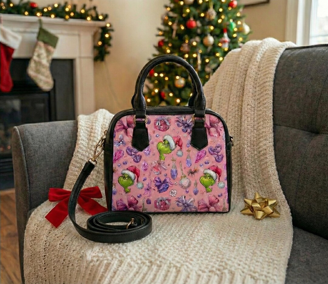 Grinch Enchanting Crystal Ornaments Shoulder Handbag | Grunge Girly ...