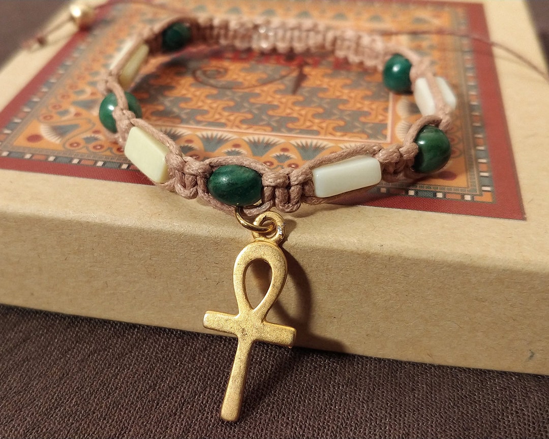 Mens / Womens Ancient Egyptian Adjustable Peridot Tube and - Etsy