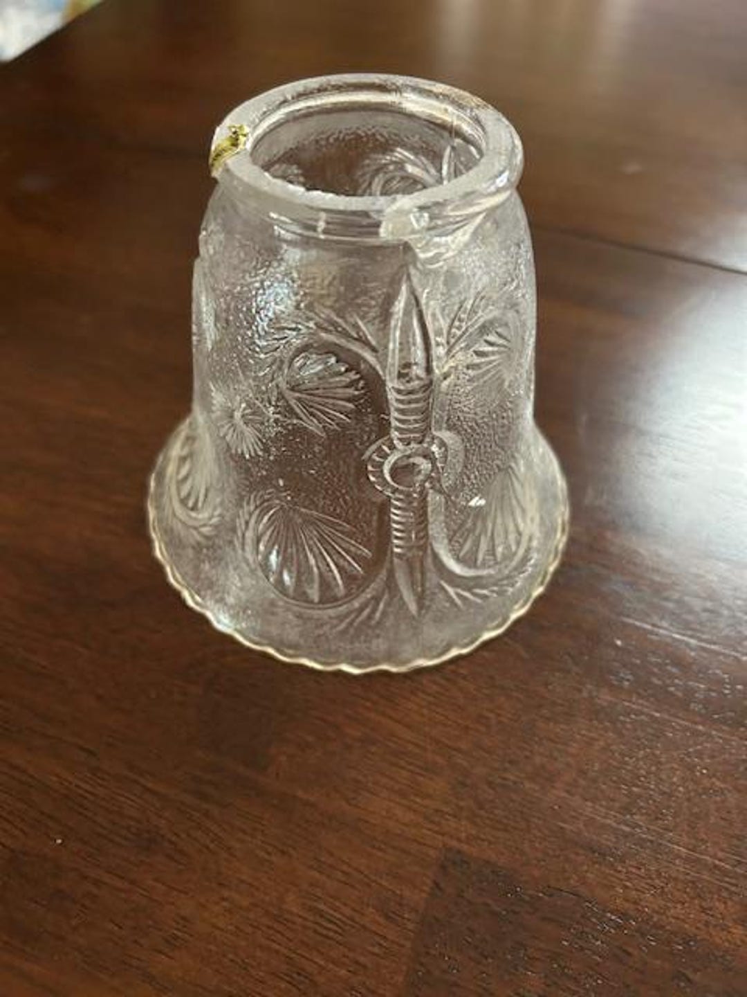 Vintage Pressed Glass Embossed Wheat Design Pattern - Etsy
