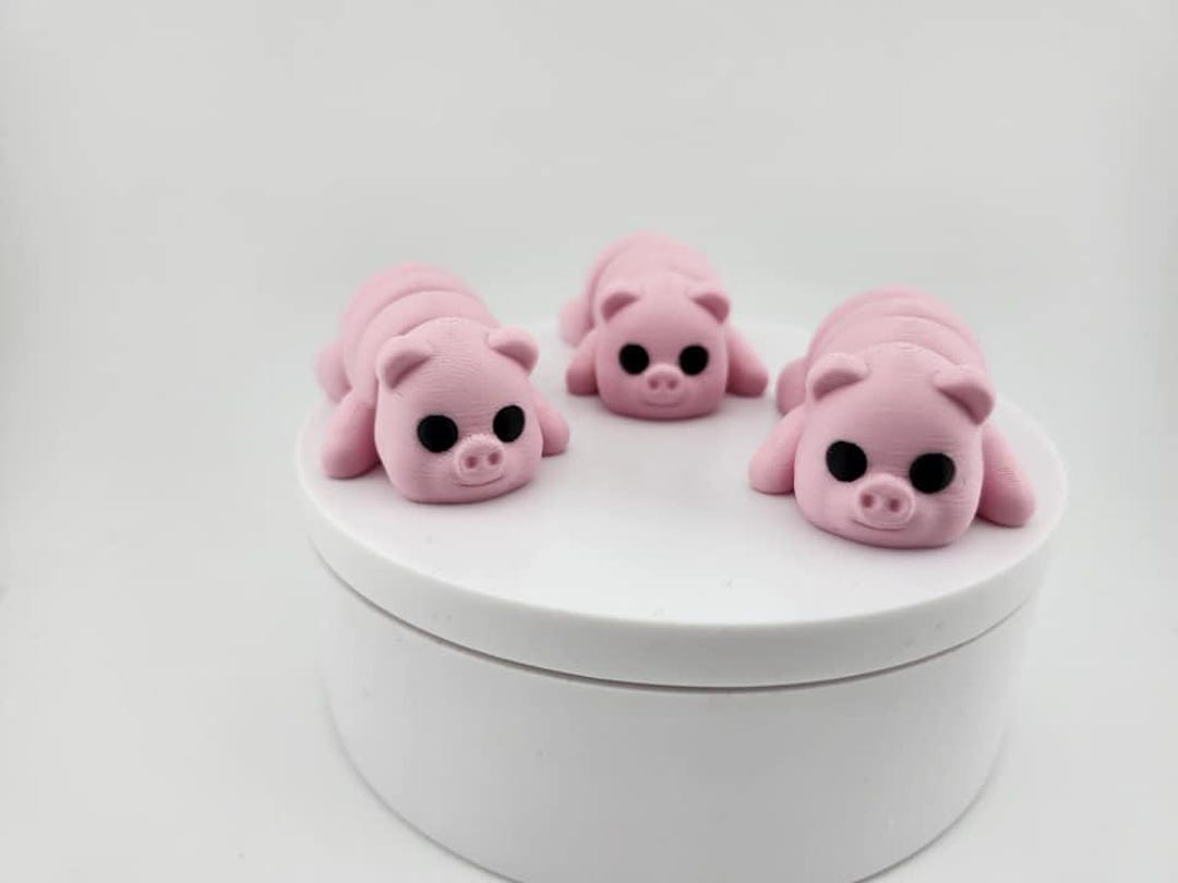 3D Printed Pig, Farm Animal Decor, Cute Pig Sculpture, Piglet Sculpture ...
