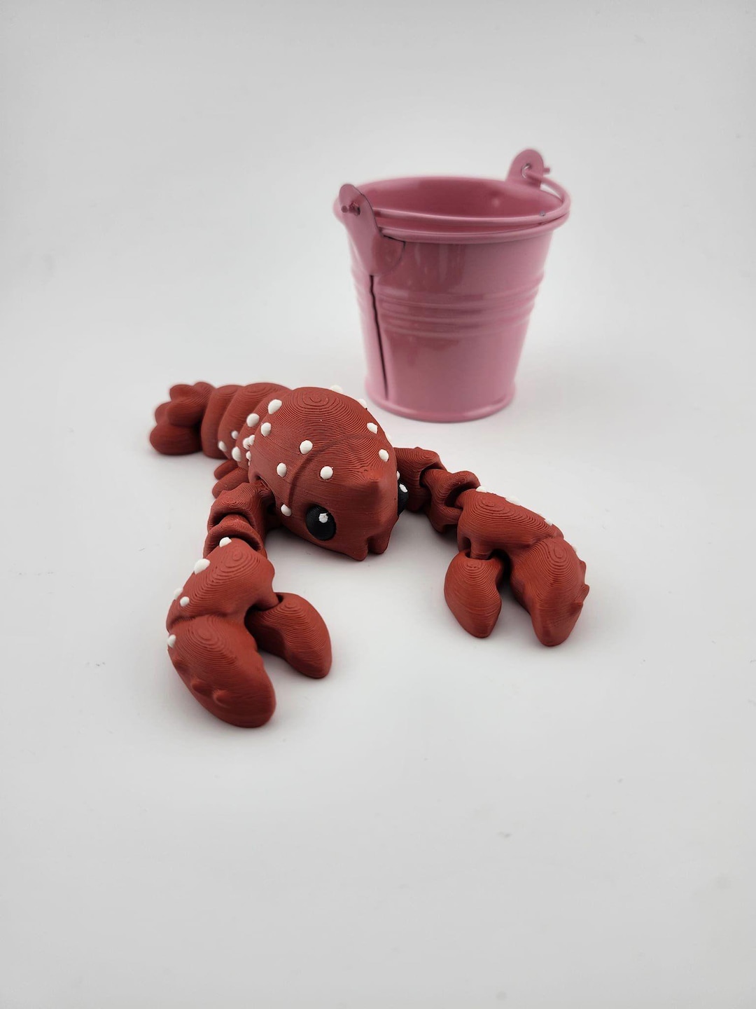 3D Printed Lobster, Lobster in a Bucket, Sea Creature Art, Marine Life ...