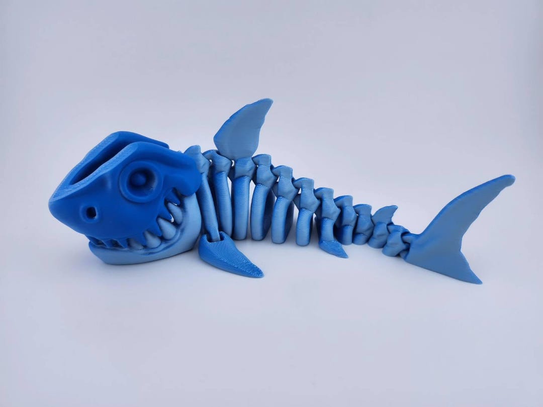 Skeleton Shark, 3D Printed Shark, Shark Anatomy Model, Prehistoric ...