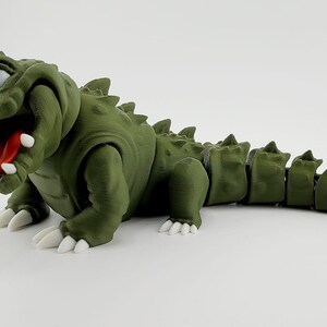 3D Printed Crocodile, Articulated Croc, Realistic Croc Replica, Reptile Enthusiast Gift, Science ...