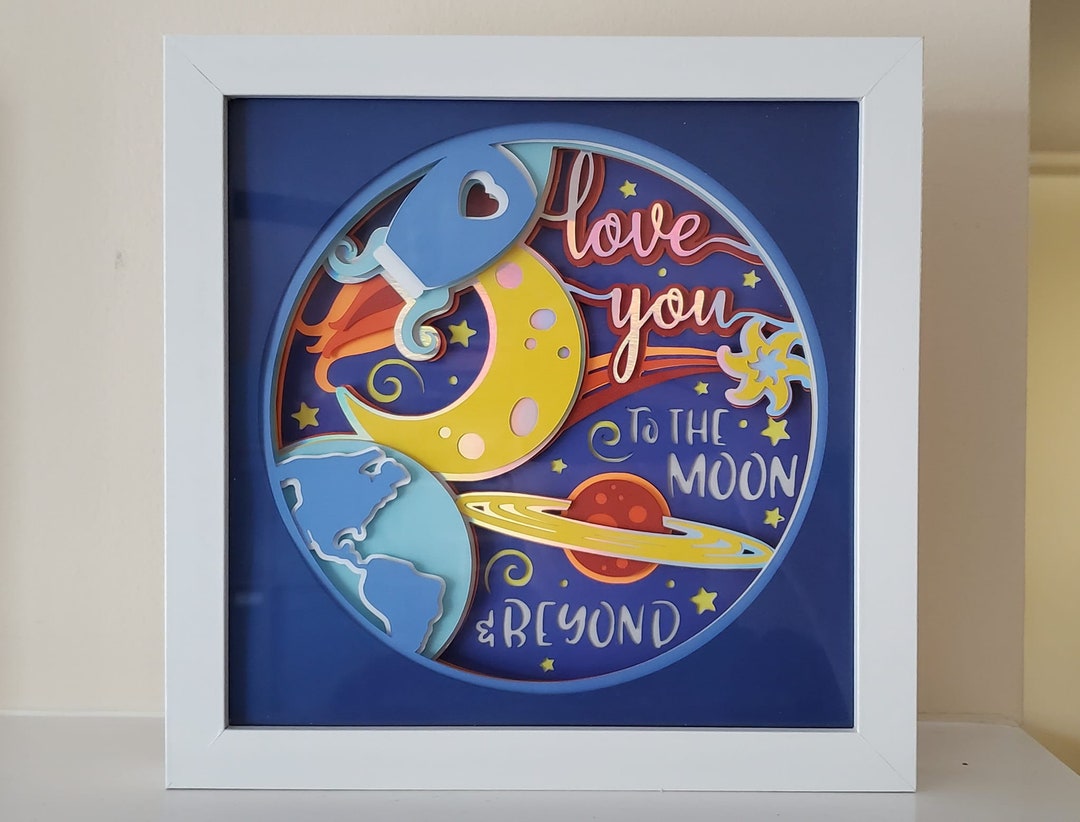 Space Shadow Box Romantic Gift Birthday Gift Boys Room - Etsy