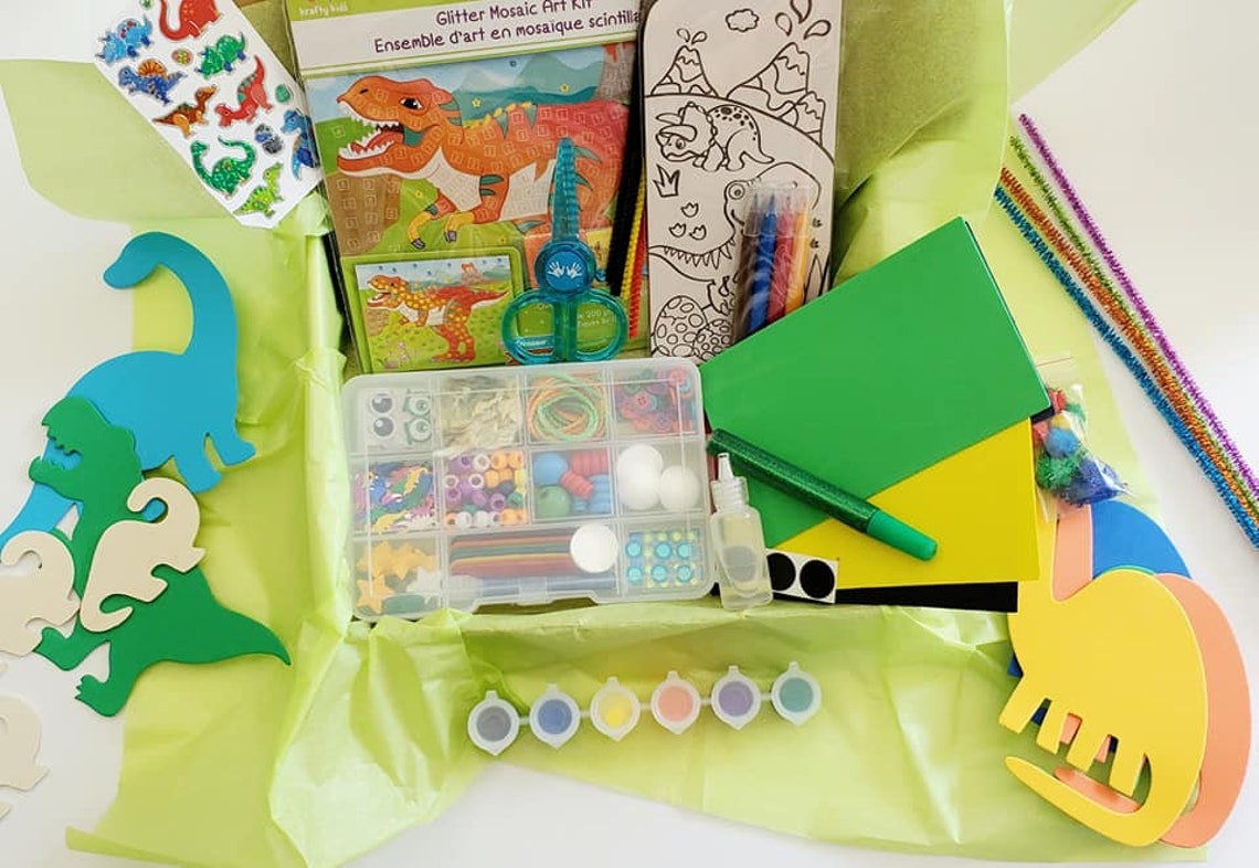 Dinosaur craft box dinosaur activity kit diy craft dinosaur - Etsy.de