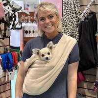 Critter Cuddler™ Small Animal Bonding Sling Pet Carrier | Handsfree ...