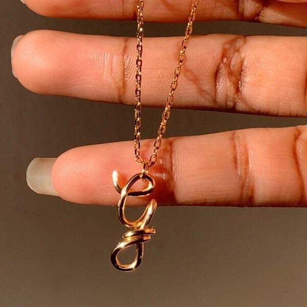 Wire Name Necklace - Etsy