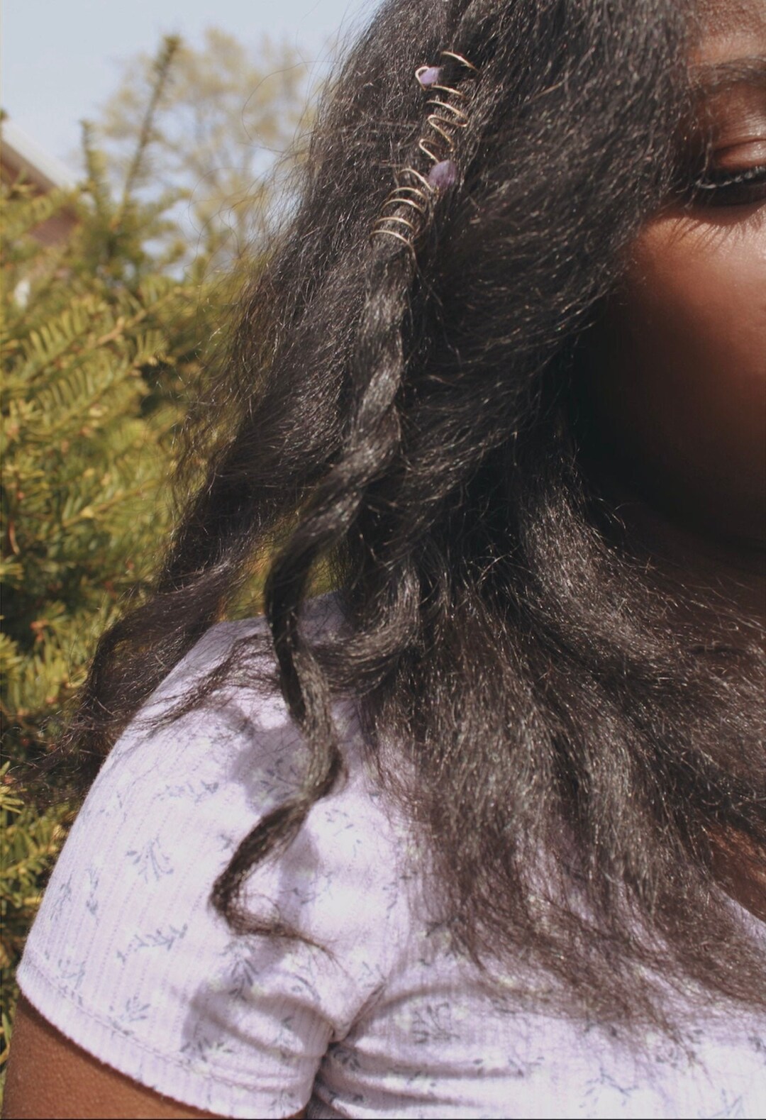 Amethyst Wire Hair Jewelry, Hair Accessories, Hair Accessories for ...