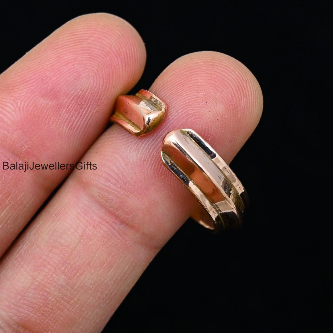100% Pure Copper Band Ring, Solid Copper Ring, Men's Copper Ring, Open Copper Band, Gift for Her ...