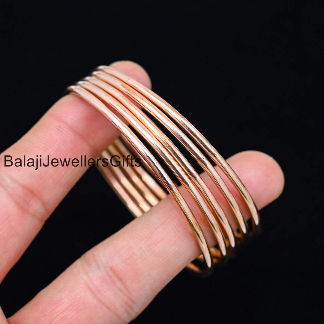 5 Set Copper Wire Wrist Bangle, Copper Wire Bangle Jewelry for Women ...
