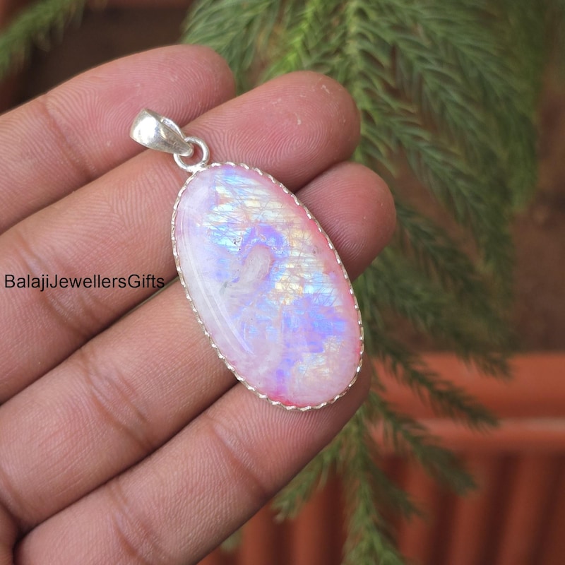 Selenite Pendant Green - Etsy