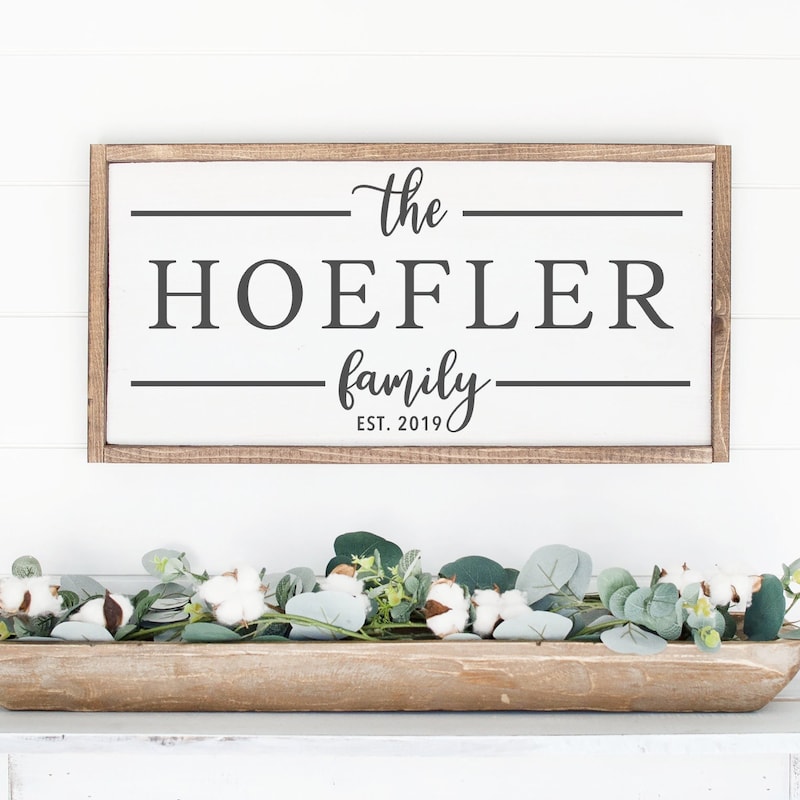 Family Name Sign - Etsy