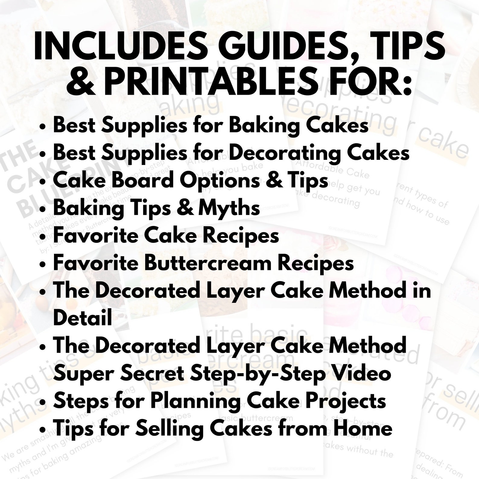 The Cake Blueprint Ebook and Video, Cake Decorating Ebook, Cake Baking ...