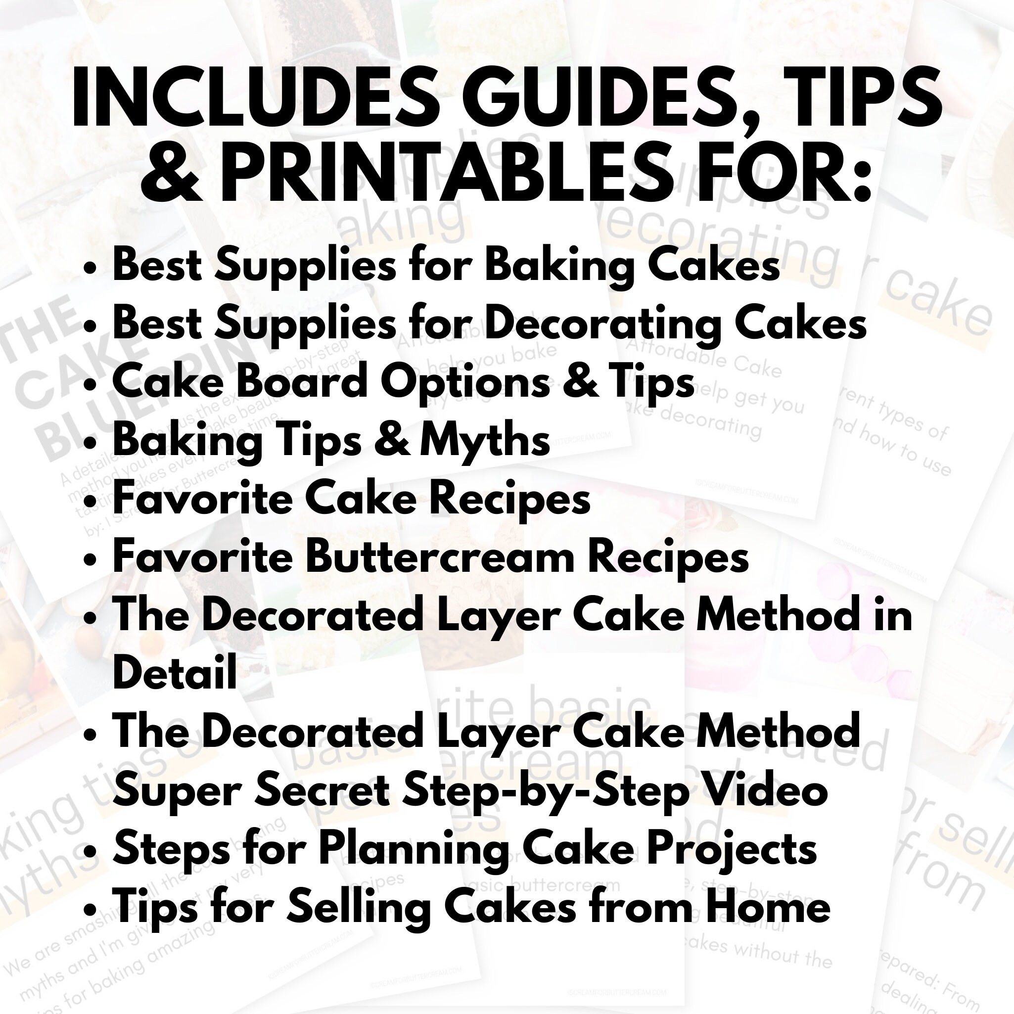 The Cake Blueprint Ebook and Video, Cake Decorating Ebook, Cake Baking ...