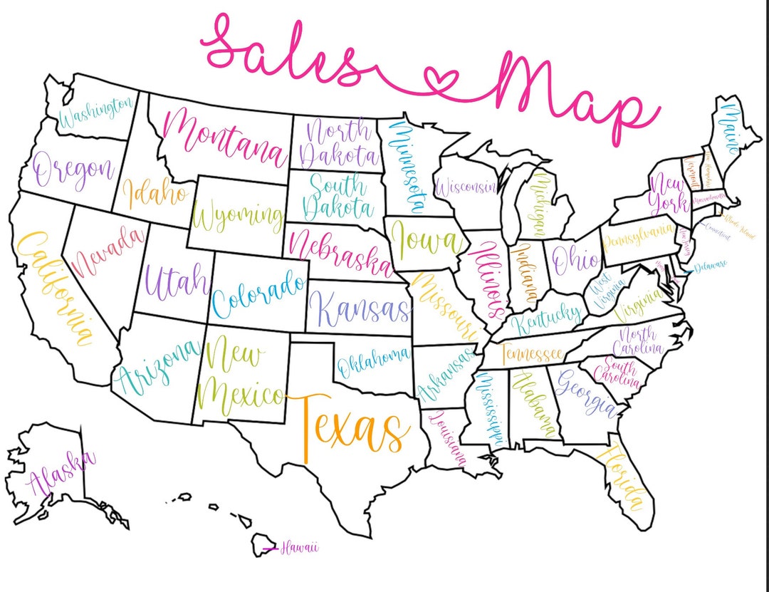 Sales Map - Etsy
