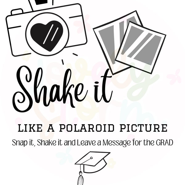 Polaroid Picture Graduation Sign - Etsy