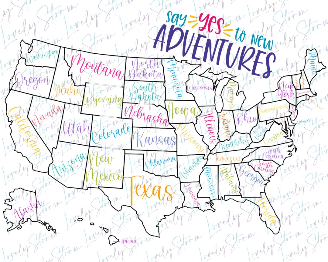 Adventure Map - Digital Download - Etsy