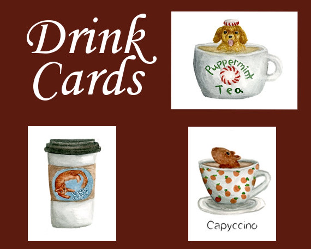 Drink Greeting Cards - Etsy