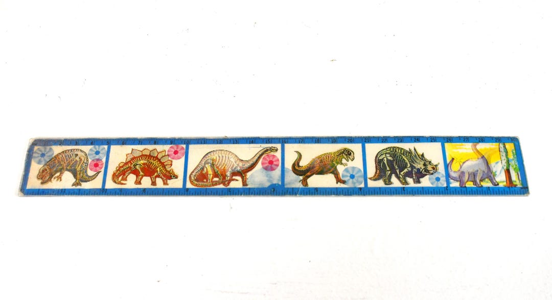 Vintage Dinosaur Holographic Ruler for Kids - Etsy