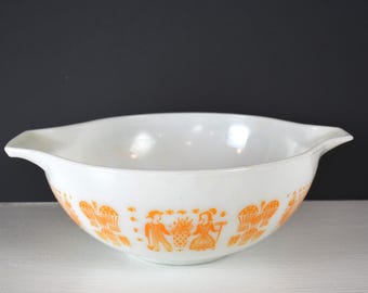 RARE Pyrex Pumpkin Butterprint Cinderella Mixing Bowls 441, 442, 443 ...