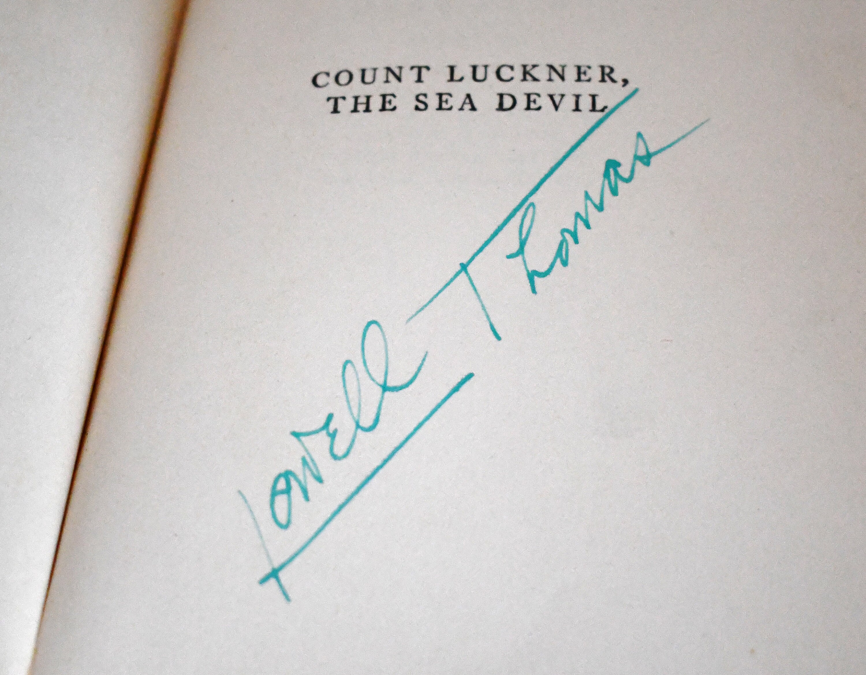 A Classic Book Count Luckner The Sea Devil-Lowell | Etsy