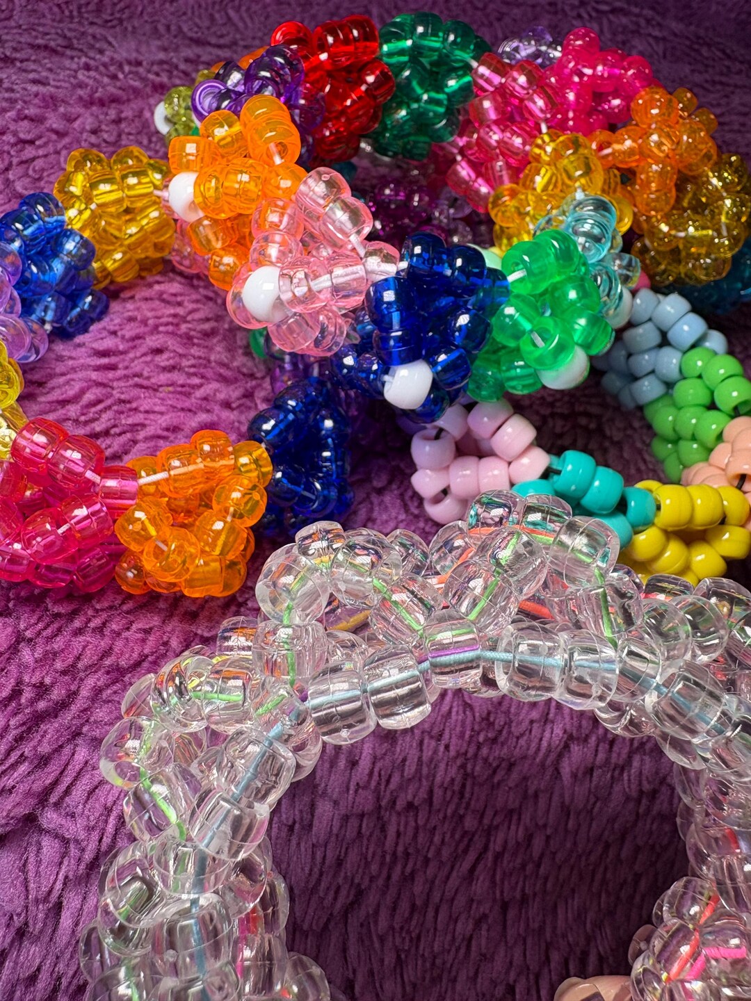 Pyramid Kandi Cuff - Etsy