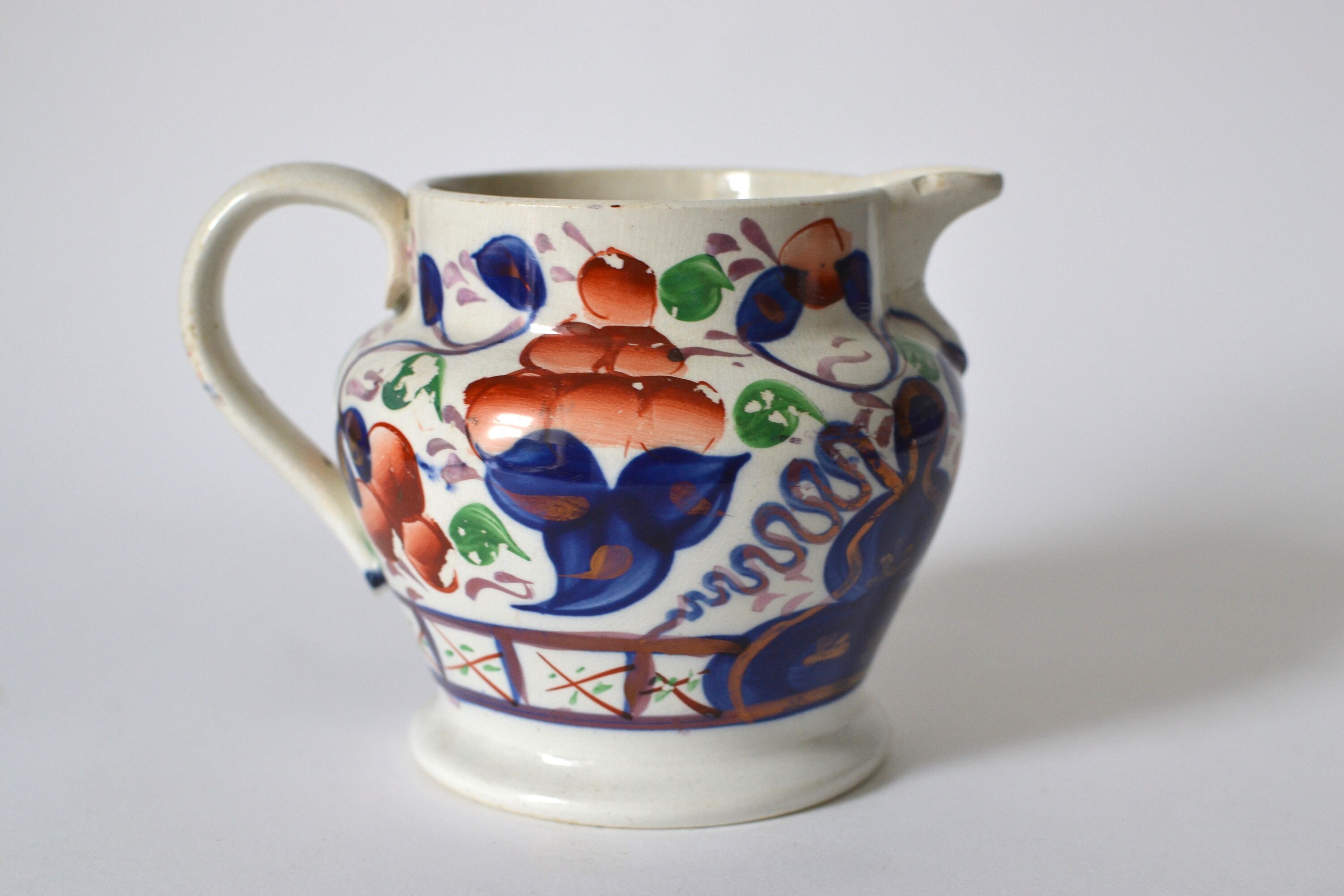 Antique Gaudy Welsh Jug Pitcher or Creamer Vintage C. 1840 - Etsy UK