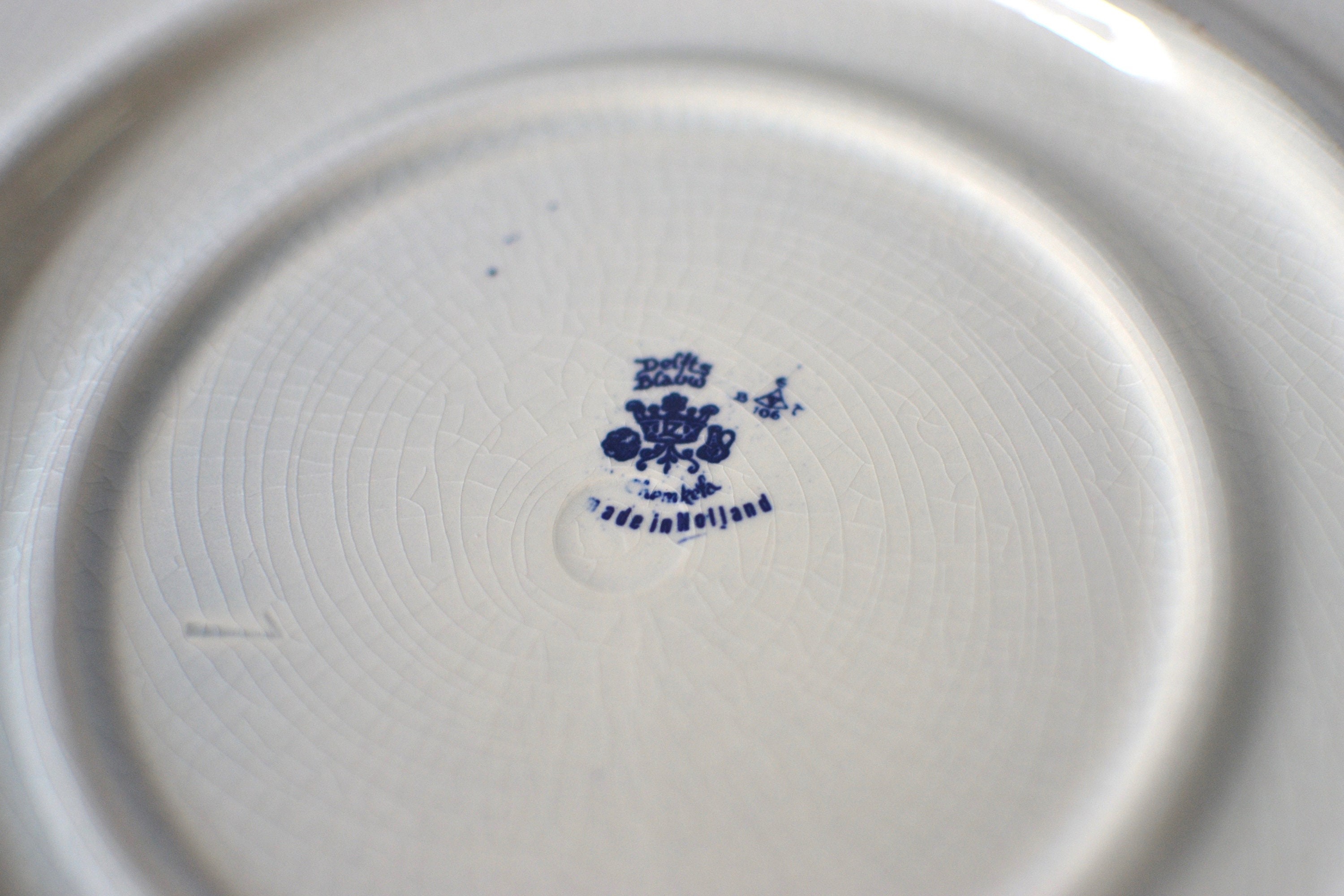 Large Vintage Blue and White Delftware Serving Platter - Etsy