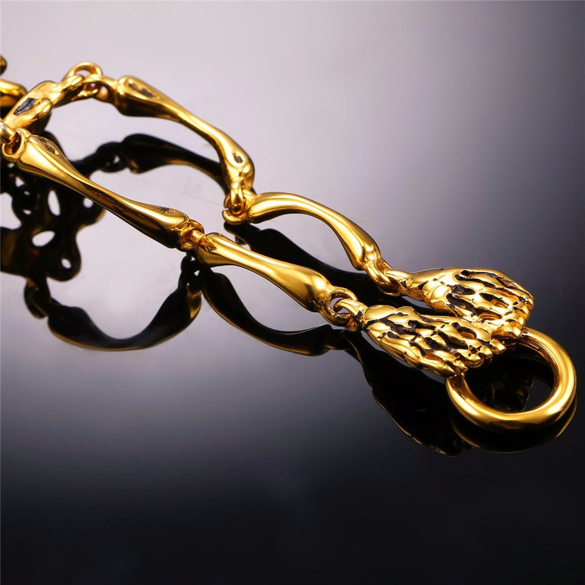 Skeleton Bone Bracelet Anatomy Medical Skull Bangle | Etsy