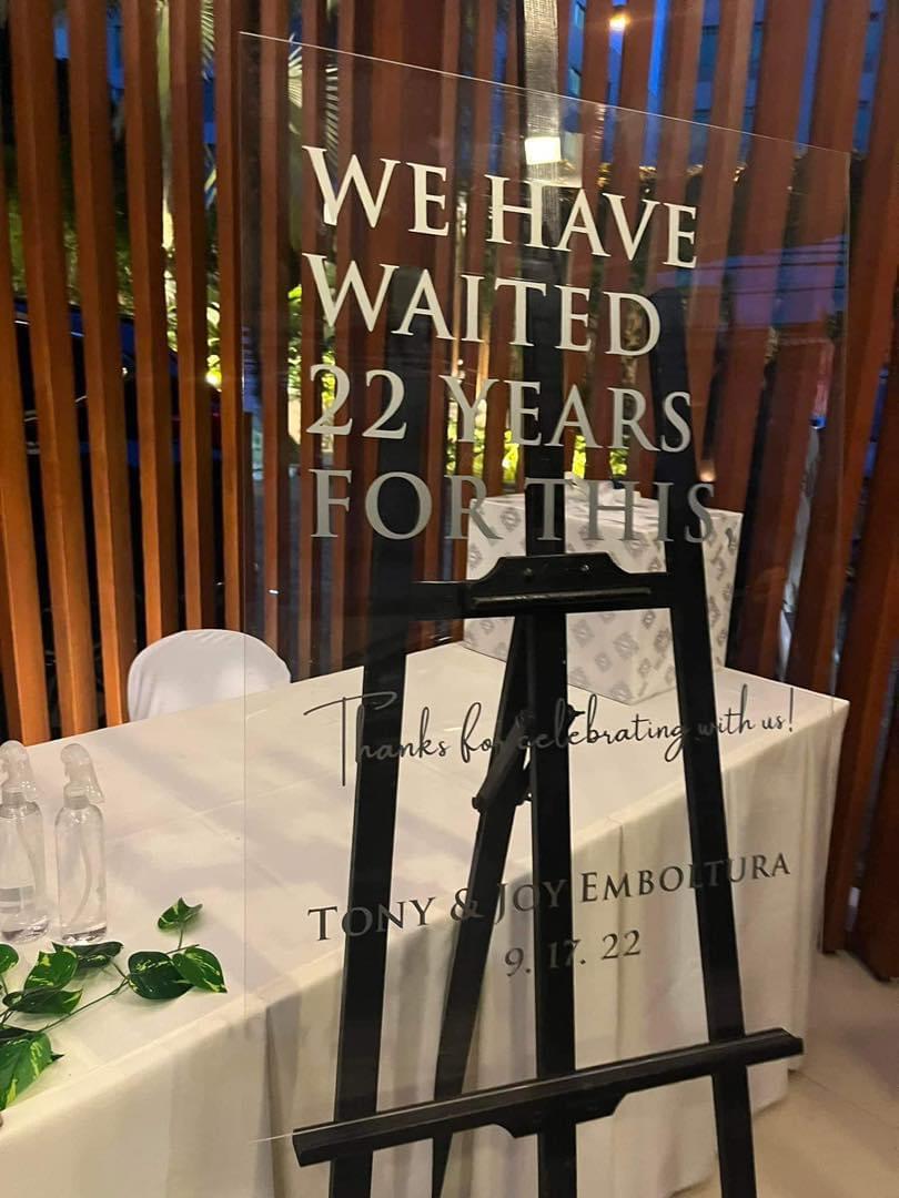 Wedding Acrylic Signage - Etsy