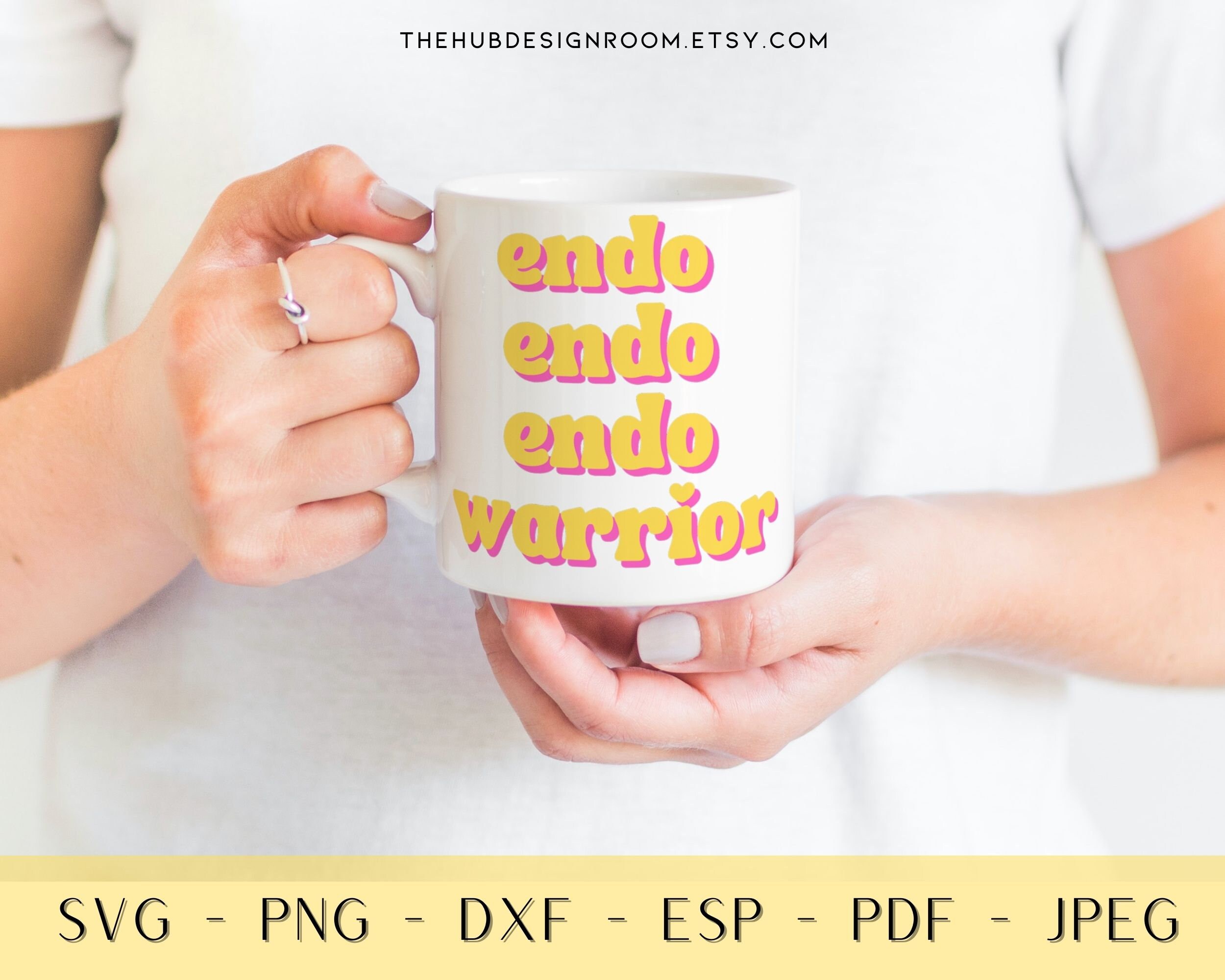 ENDOMETRIOSIS Warrior Awareness SVG, Endometriosis Tshirt Design, ENDO Awareness Svg Dxf Png ...