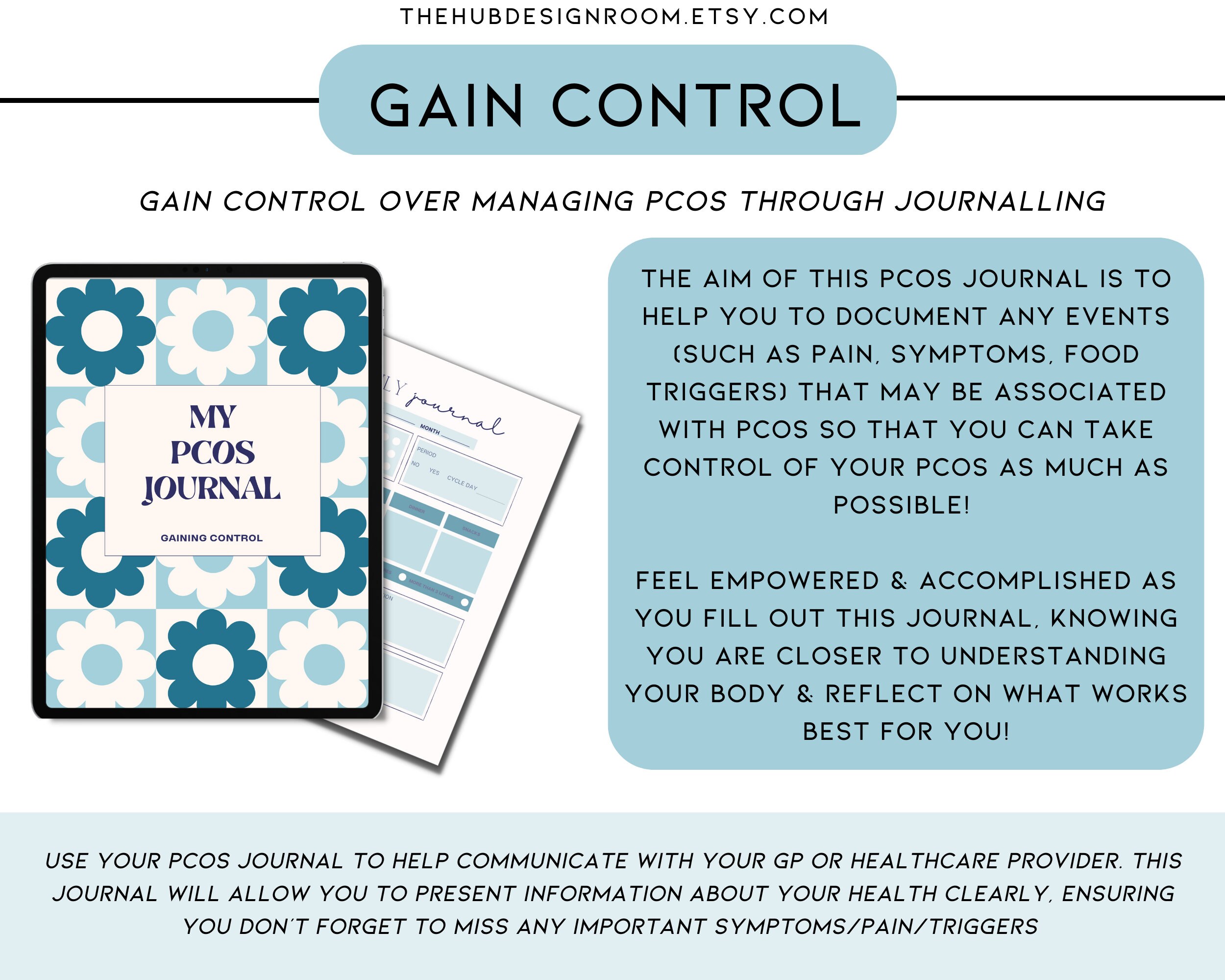 PCOS Symptom Tracker, Food & Exercise Diary (digital Download) - Etsy