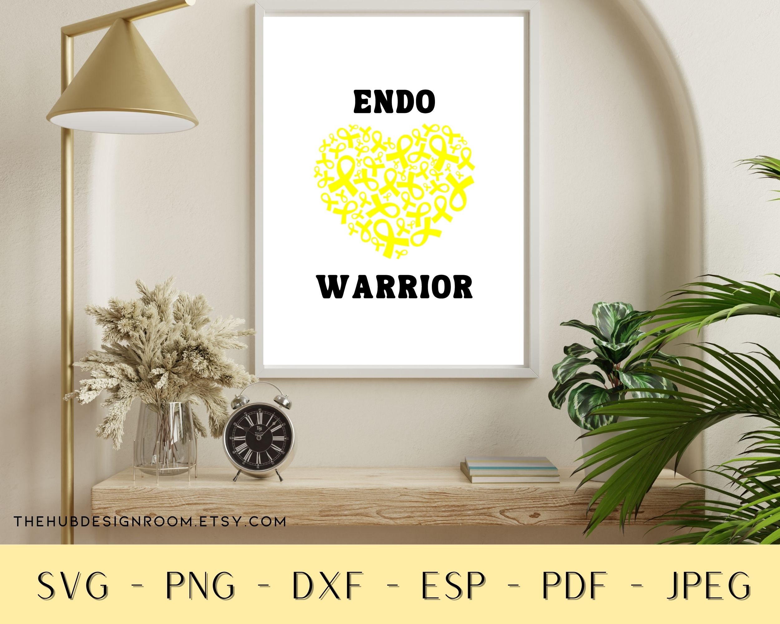 ENDOMETRIOSIS Awareness SVG, Endometrioisis Awareness Ribbon ...