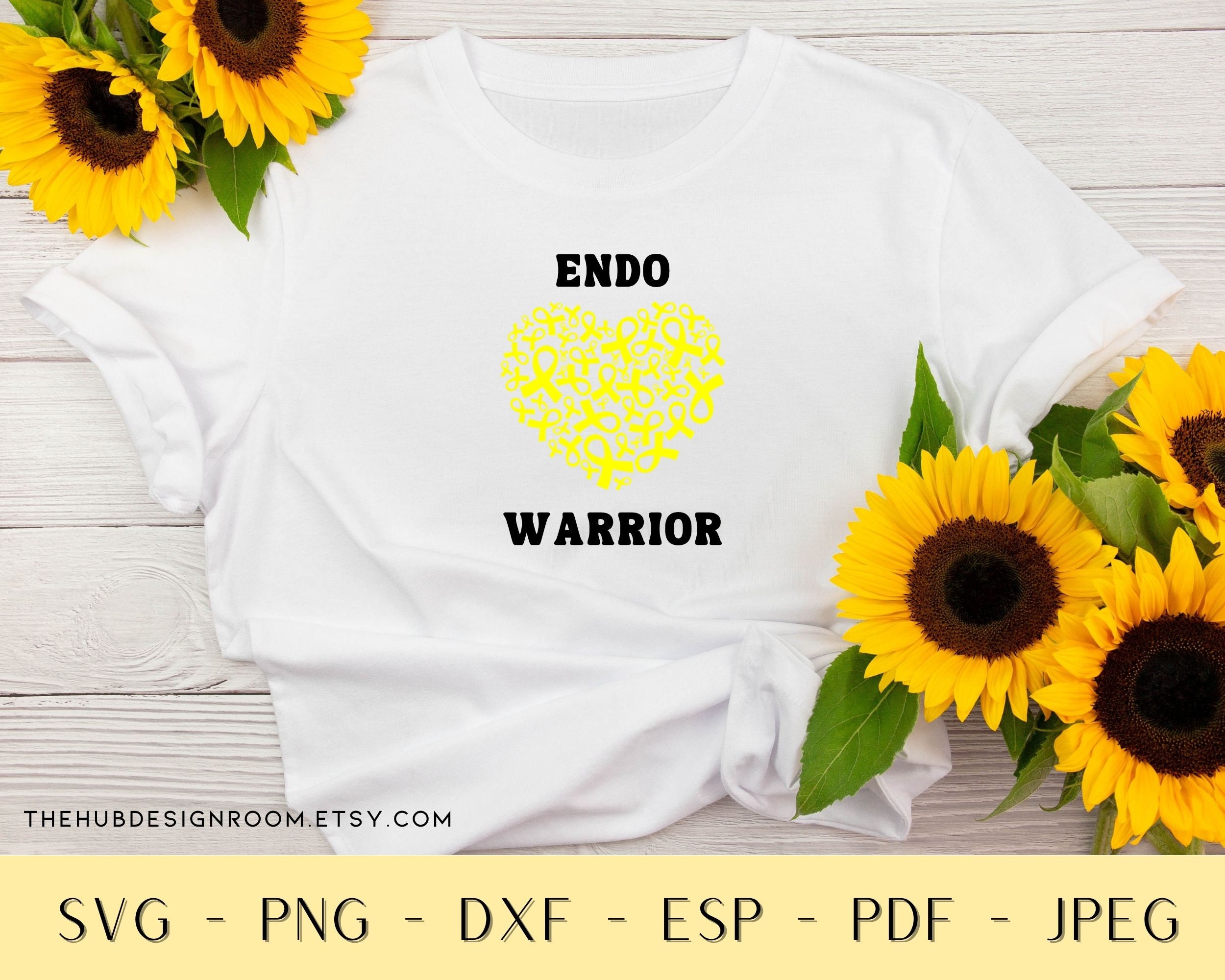 ENDOMETRIOSIS Awareness SVG, Endometrioisis Awareness Ribbon ...
