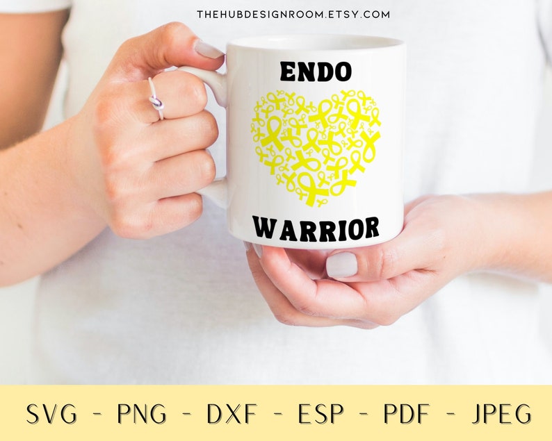 ENDOMETRIOSIS Awareness SVG, Endometrioisis Awareness Ribbon ...