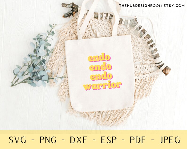 ENDOMETRIOSIS Warrior Awareness SVG, Endometriosis Tshirt Design, ENDO Awareness Svg Dxf Png ...