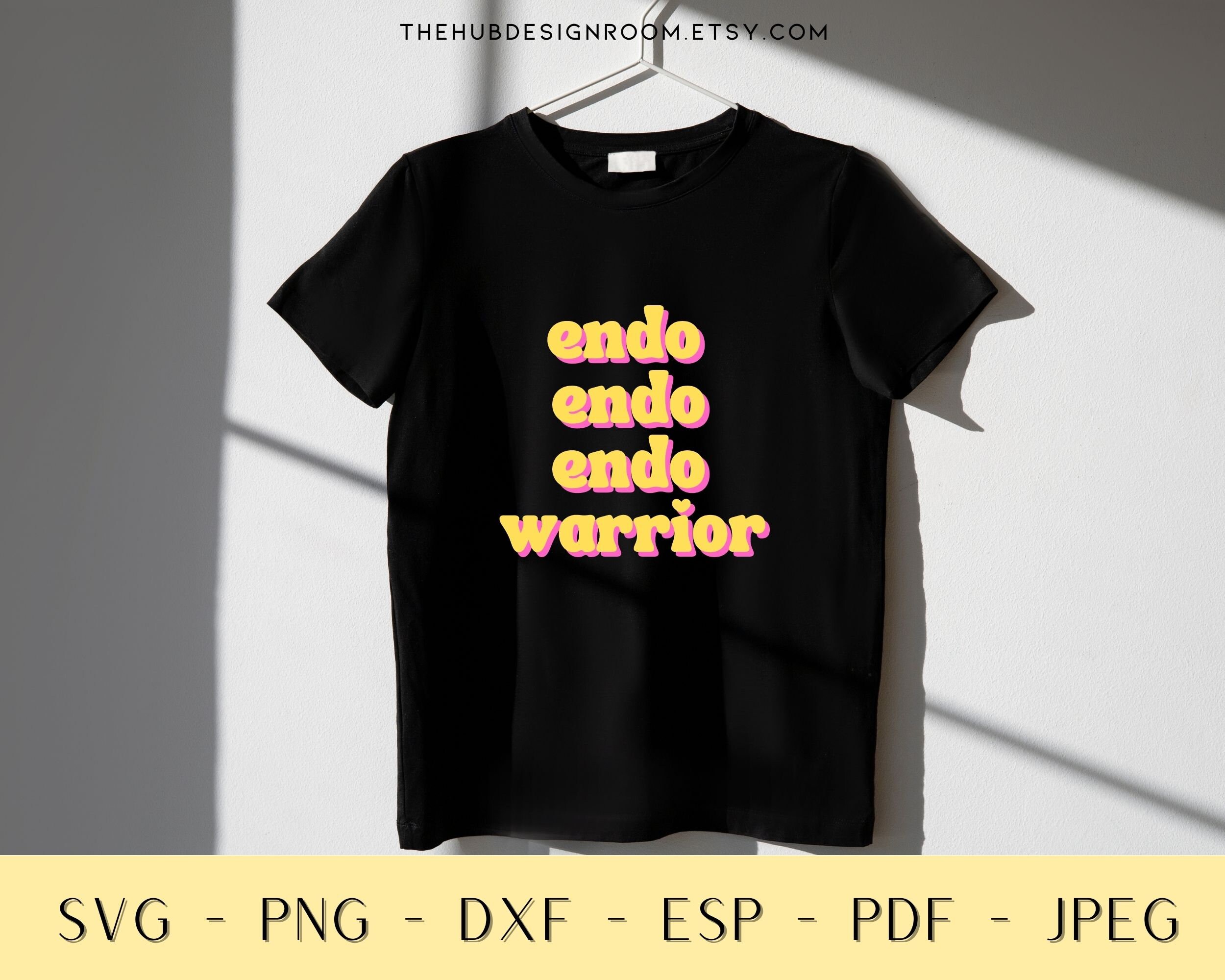 ENDOMETRIOSIS Warrior Awareness SVG, Endometriosis Tshirt Design, ENDO Awareness Svg Dxf Png ...