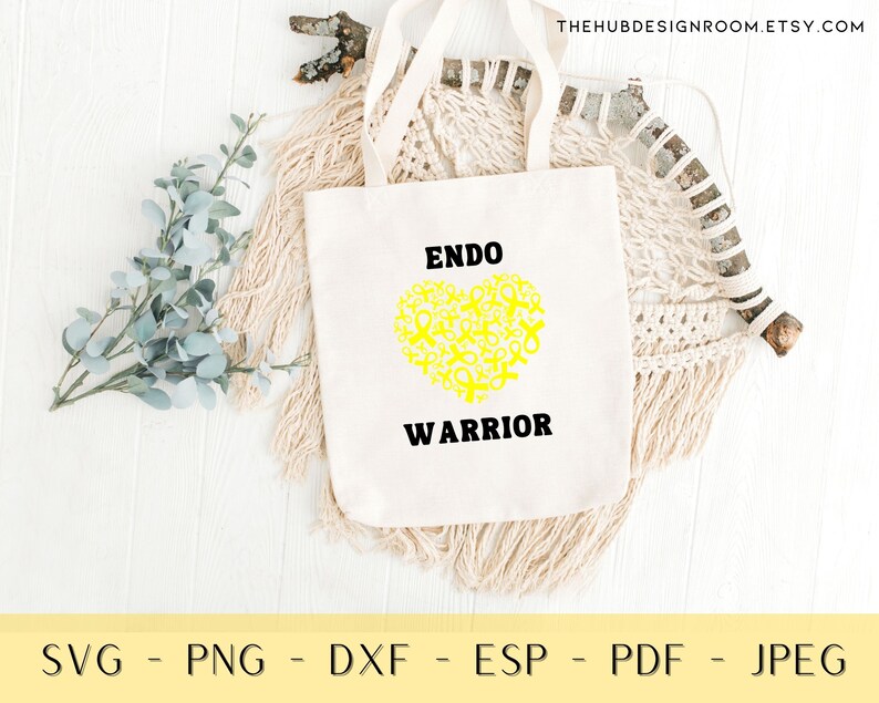 ENDOMETRIOSIS Awareness SVG, Endometrioisis Awareness Ribbon ...