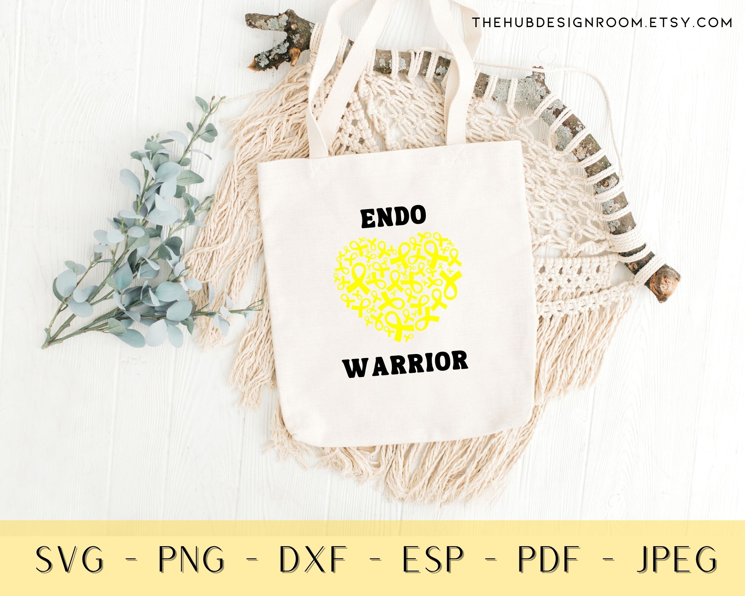 ENDOMETRIOSIS Awareness SVG, Endometrioisis Awareness Ribbon ...