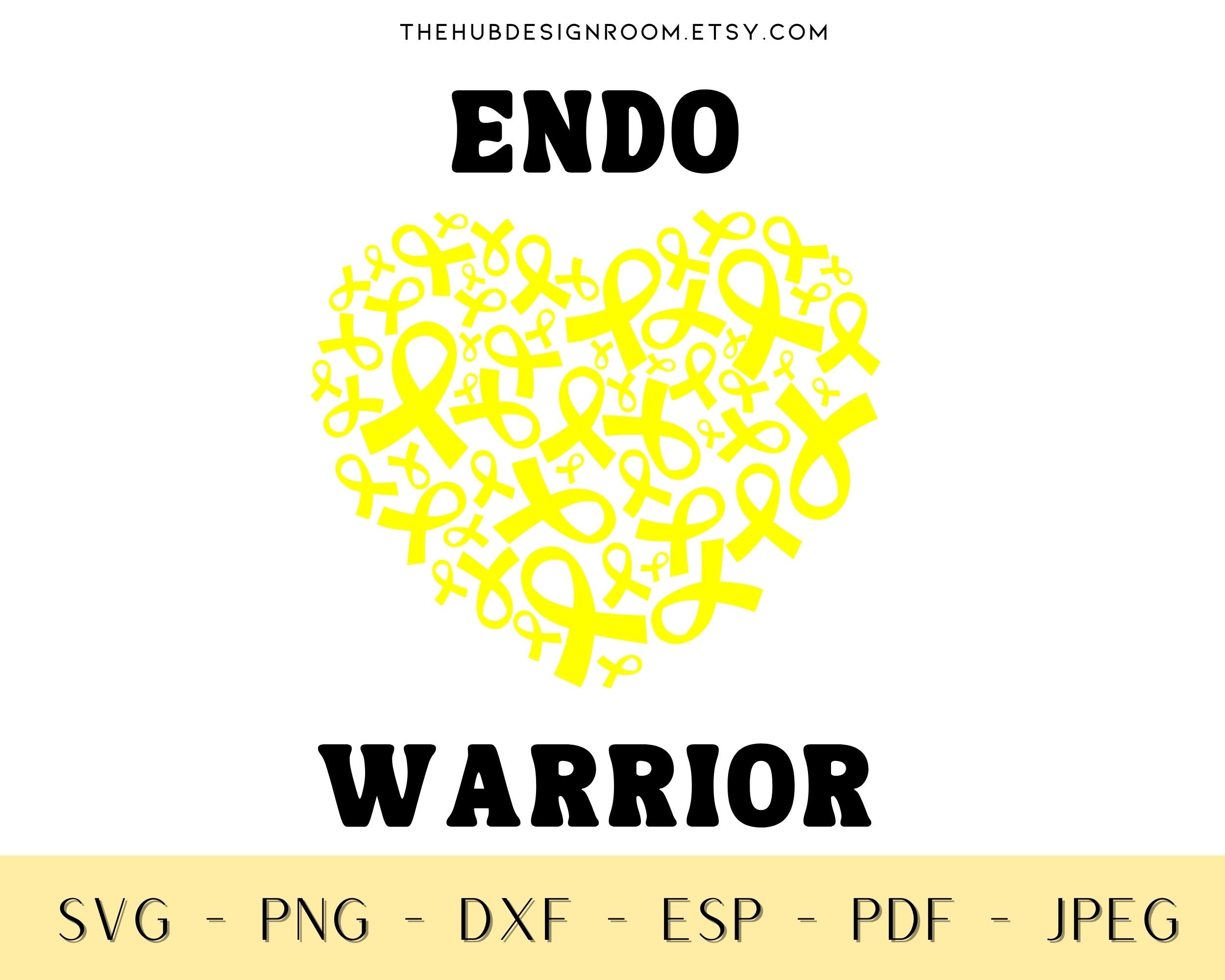 ENDOMETRIOSIS Awareness SVG, Endometrioisis Awareness Ribbon ...