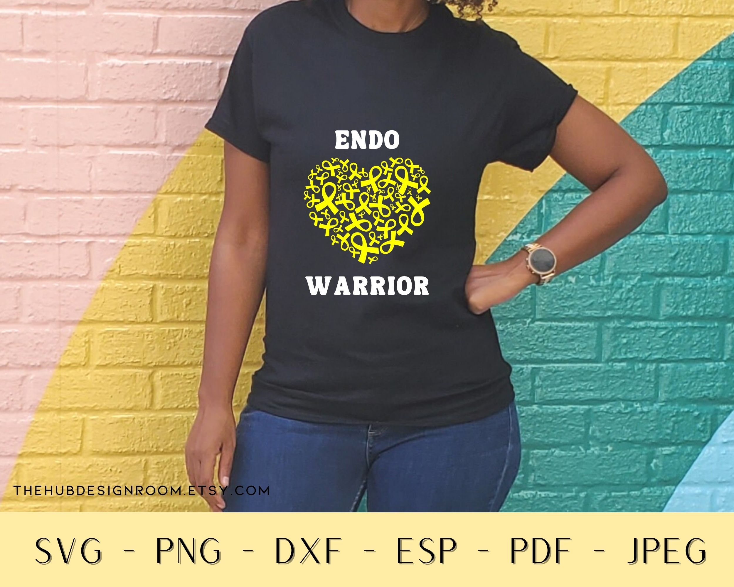 ENDOMETRIOSIS Awareness SVG, Endometrioisis Awareness Ribbon ...