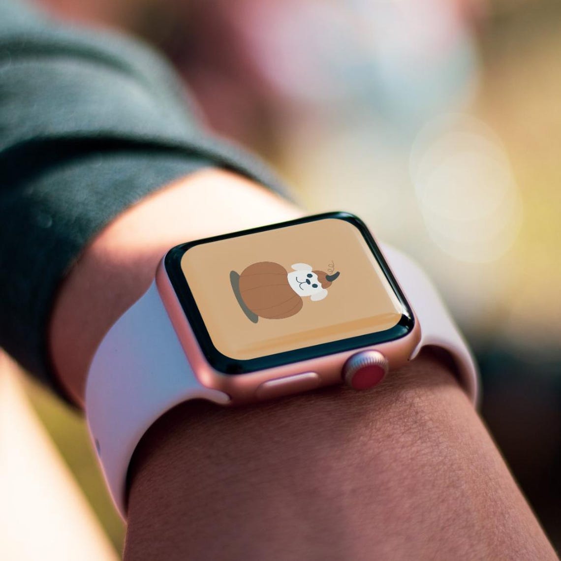 Autumn Dog Apple Watch Wallpaper (digital Download) - Etsy
