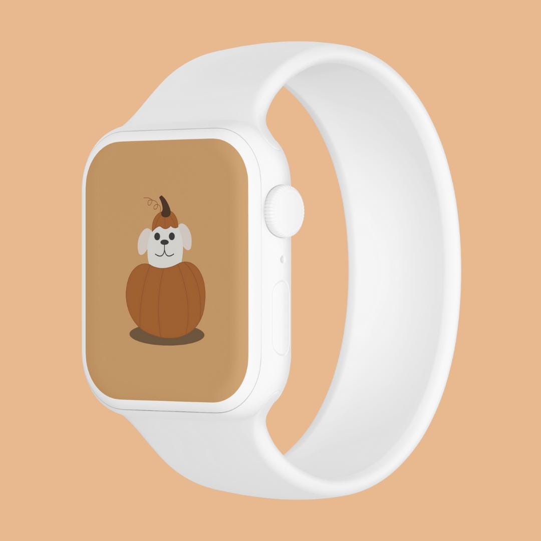 Autumn Dog Apple Watch Wallpaper (digital Download) - Etsy