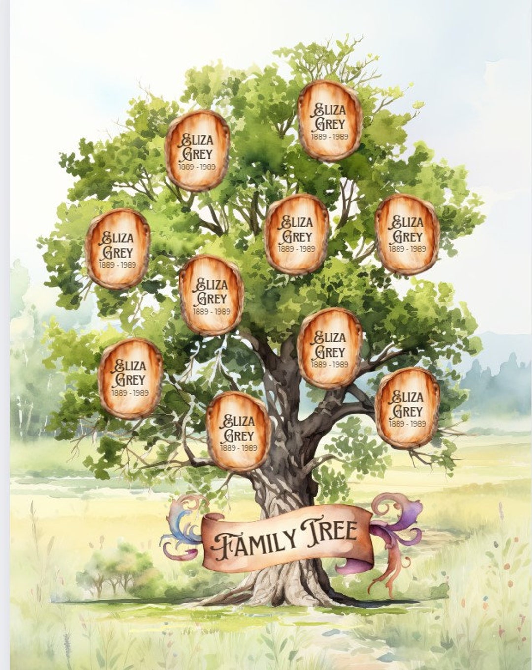 Family Tree Clipart | Family Tree Graphics | Design Your Own Family ...