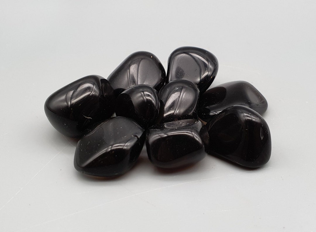 Obsidian Apache Tear Tumbled Stone Lot Set 90g - Etsy