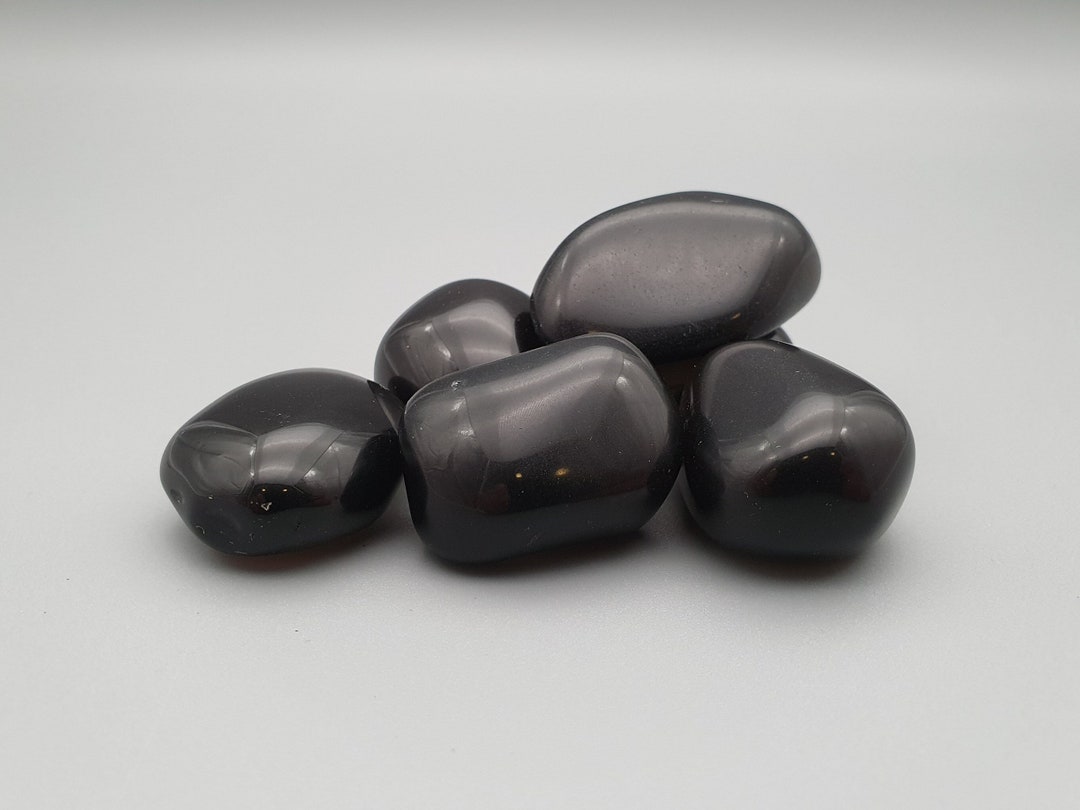 Obsidian Apache Tear Smoke Obsidian Tumbled Stone / - Etsy