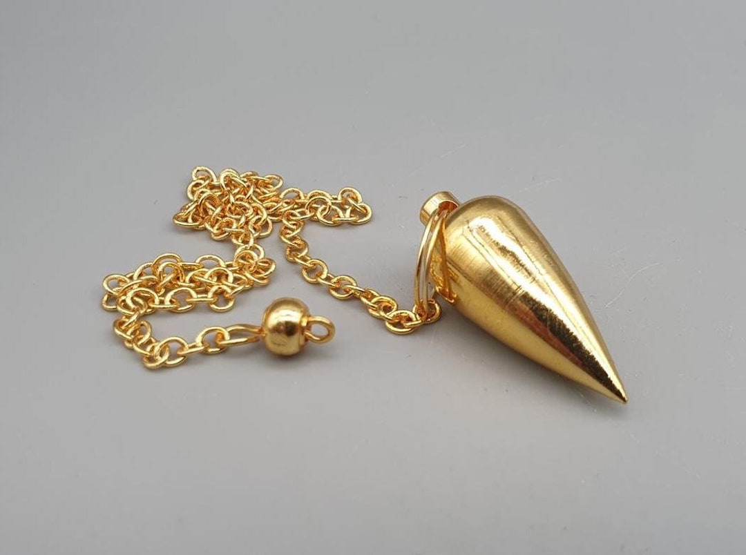 Pendel Kegel Messing vergoldet - Etsy.de
