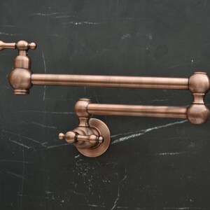 Copper Pot Filler, Kitchen Faucet, Kitchen Pot Filler, Stove Pot Filler ...