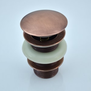 Copper Sink Drain, Dark Copper Drain, Pop up Drain - Etsy