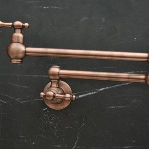 Copper Pot Filler, Kitchen Faucet, Kitchen Pot Filler, Stove Pot Filler ...